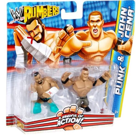 Mattel | Toys | Wwe Wrestling Rumblers Series 2 Cm Punk John Cena Mini ...